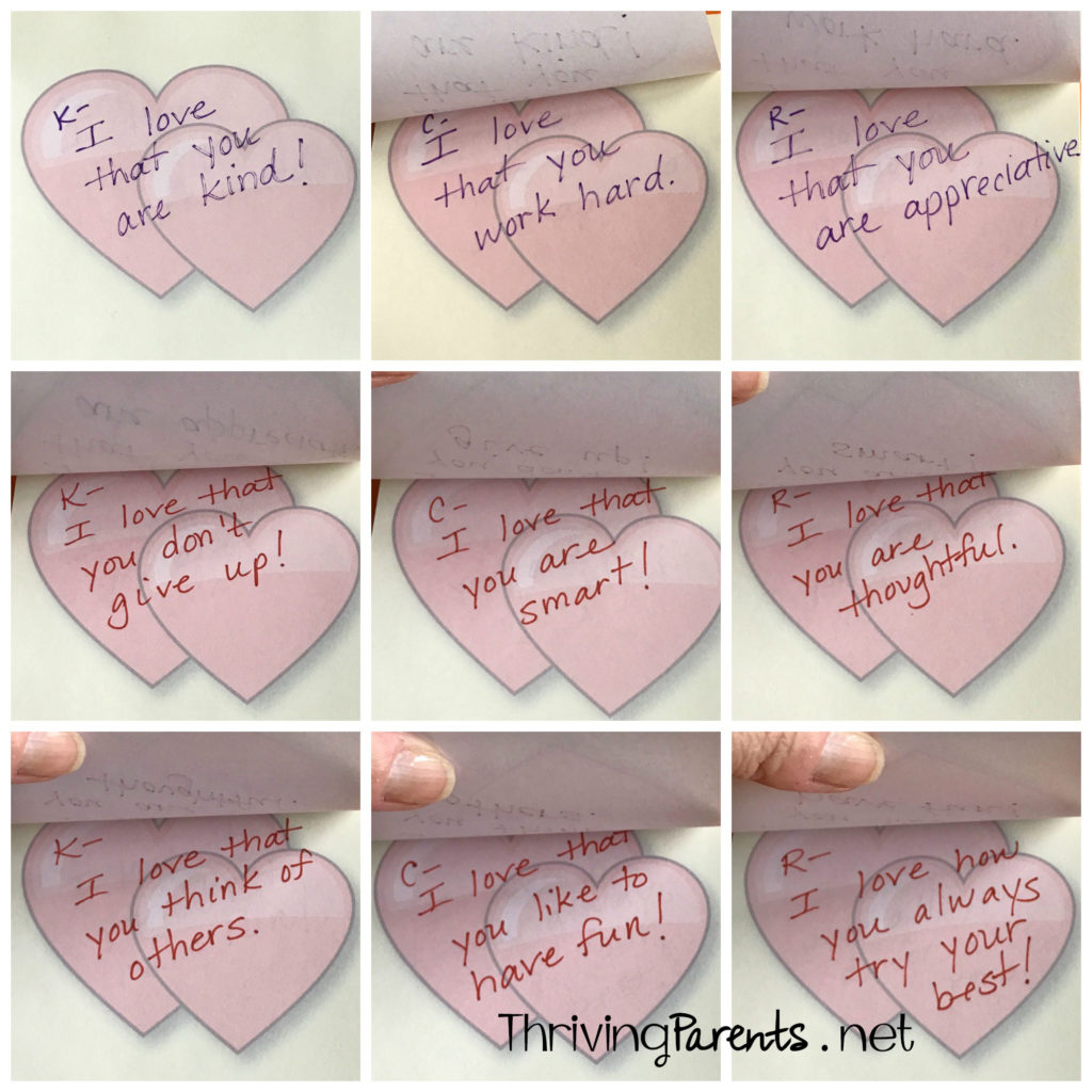 Love Notes make a difference - Thriving Parents