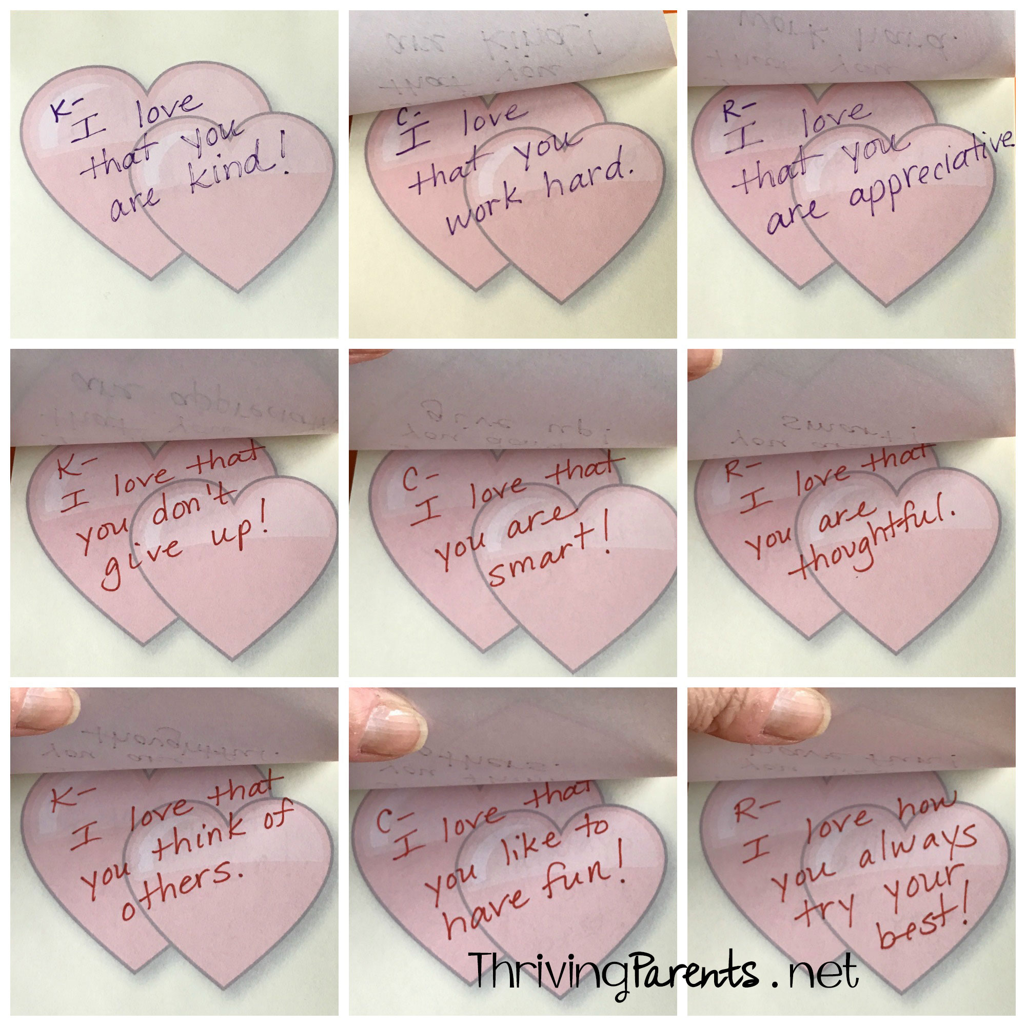 Love Notes make a difference - Thriving Parents