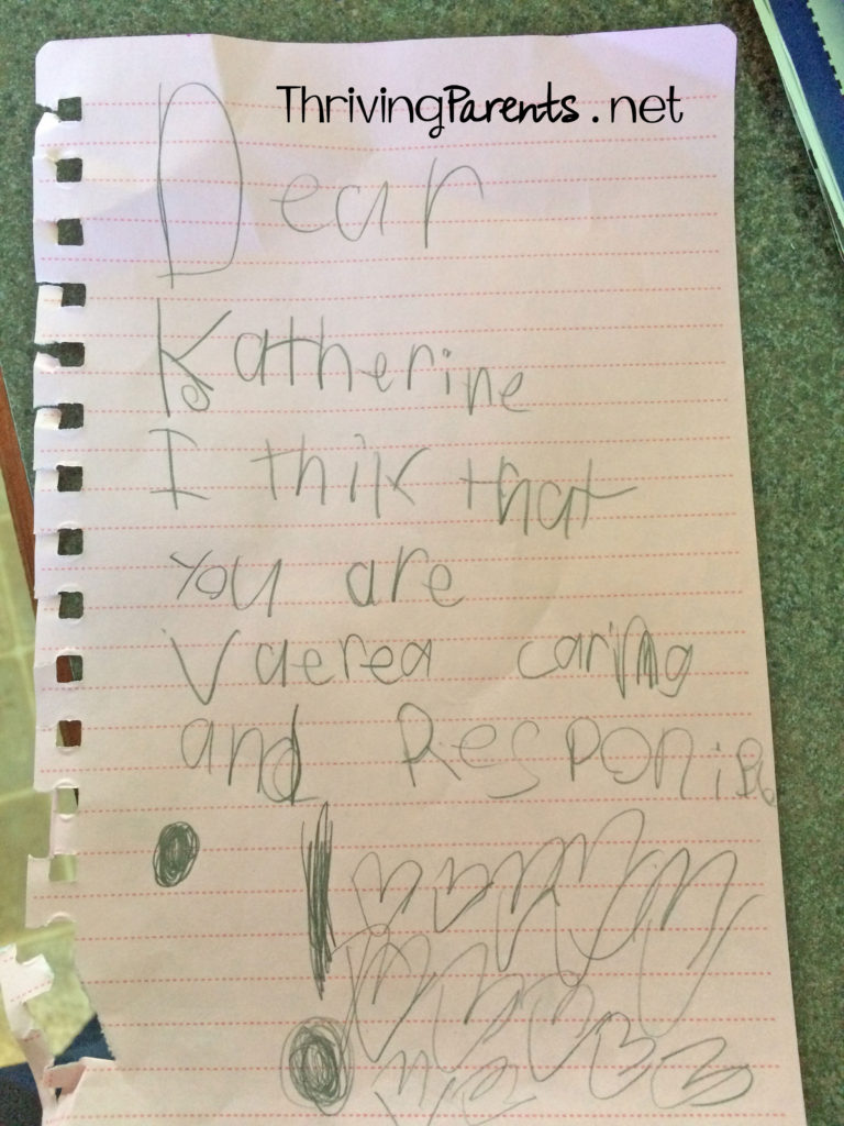 Love Notes make a difference - Thriving Parents